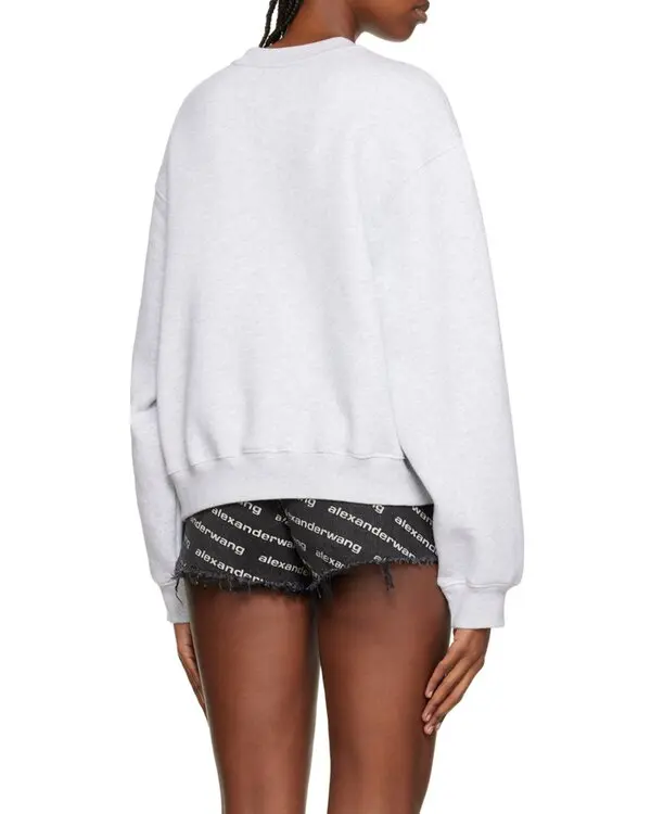 Alexander Wang Logo Printed Crewneck Sweatshirt