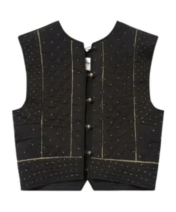 Isabel Marant Étoile Quilted Sleeveless Top With Studs - Black