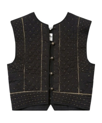 Isabel Marant Étoile Quilted Studded Vest - Black