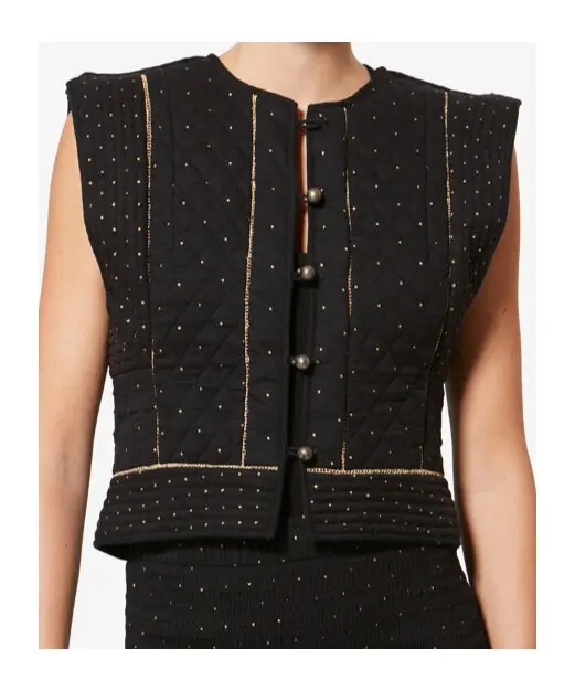 Isabel Marant Étoile Quilted Studded Vest