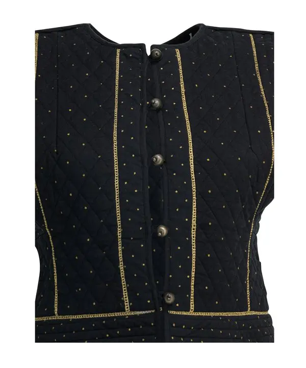 Isabel Marant Étoile Quilted Studded Vest