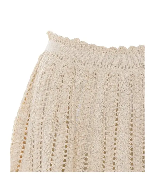 Isabel Marant Étoile Nelle Crocheted Ruffled Skirt