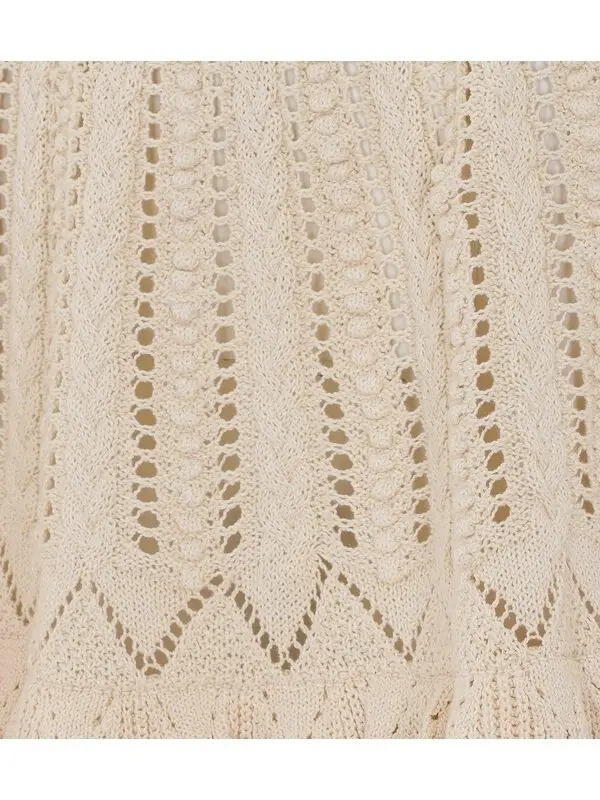 Isabel Marant Étoile Nelle Crocheted Ruffled Skirt