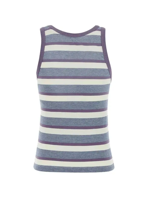 Prada Sleeveless Striped Tank Top