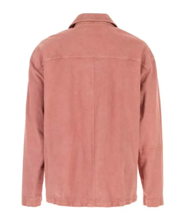 Marni Snap-button Leather Shirt - Pink