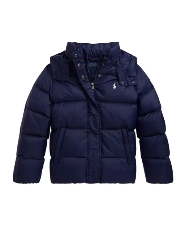 Ralph Lauren Long-sleeved Down Jacket With Detachable Hood