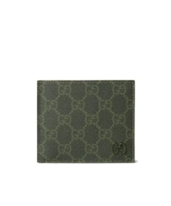 Gucci Gg Monogram Bi-fold Wallet - Forest Green