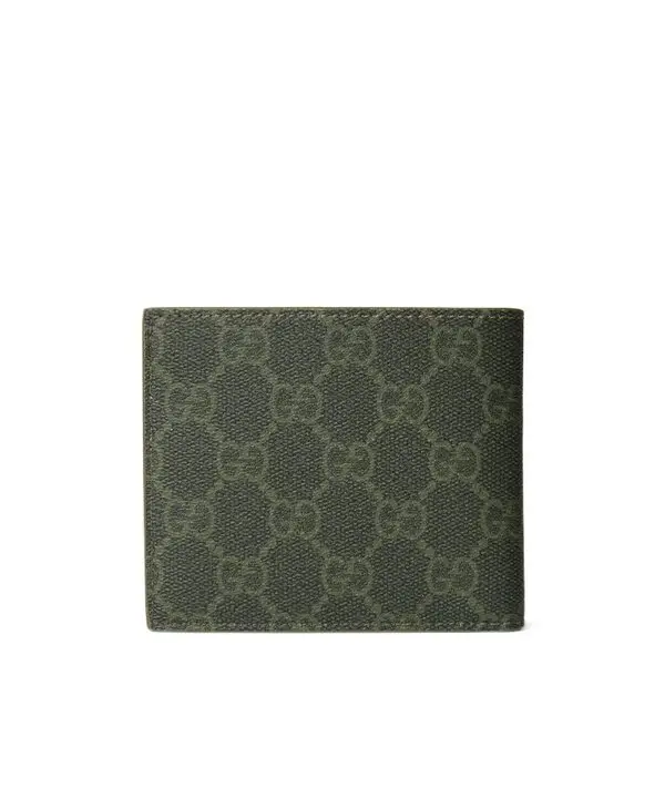 Gucci Gg Monogram Bi-fold Wallet - Forest Green