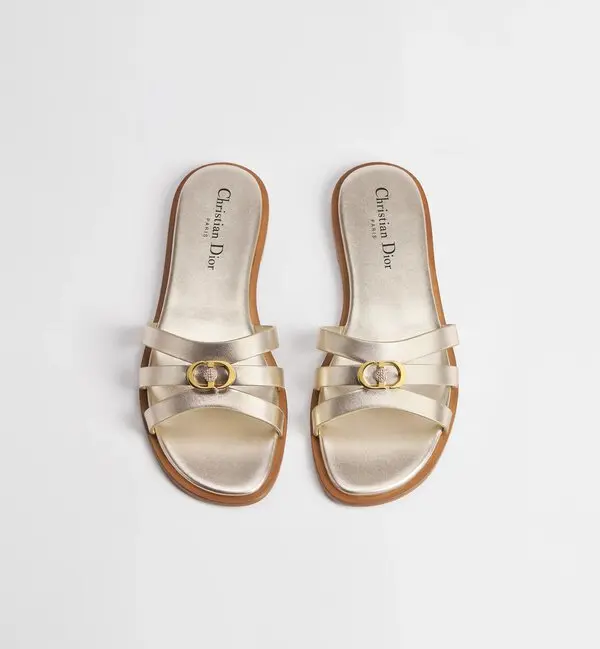Dior Strappy Embellished Flat Sandals