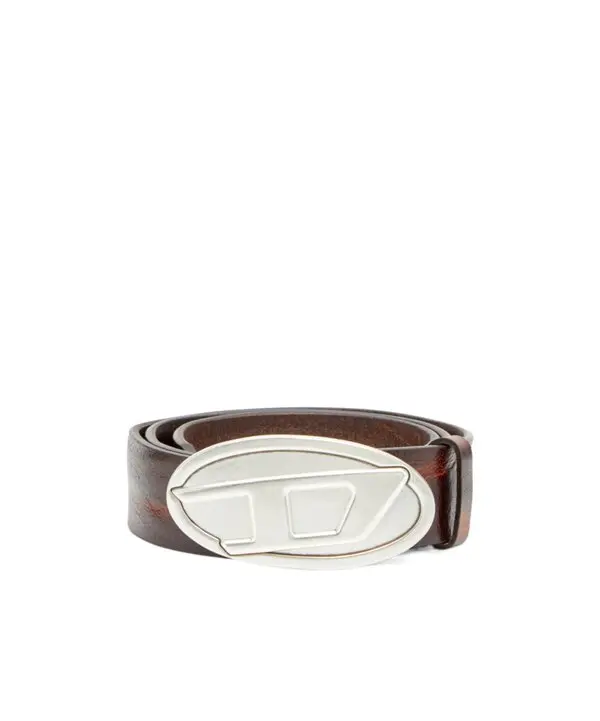 DIESEL® B-1dr 2.0 Belt With Oval Buckle - White