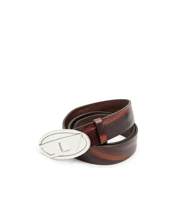DIESEL® B-1dr 2.0 Belt With Oval Buckle - White
