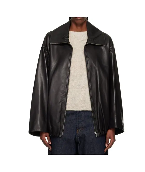 Nour Hammour Noah Leather Zip-up Jacket