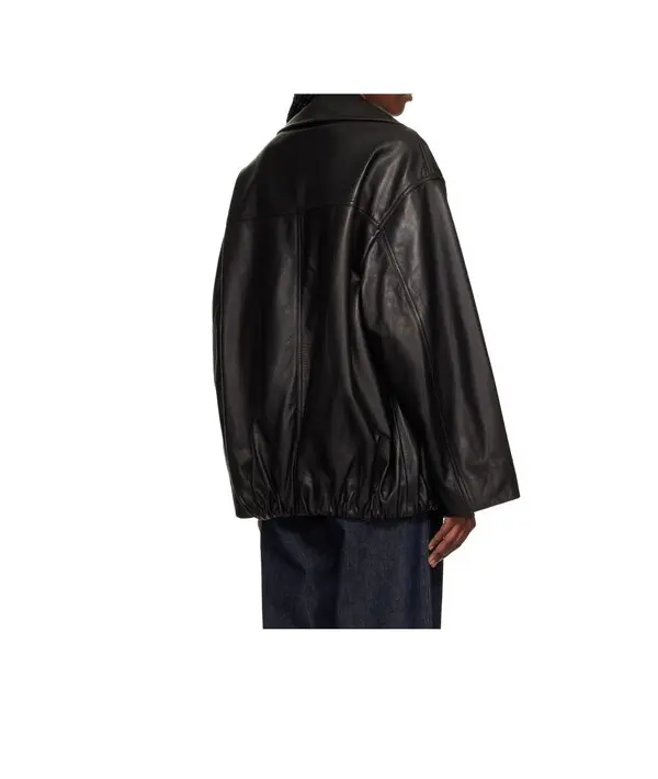 Nour Hammour Noah Leather Zip-up Jacket