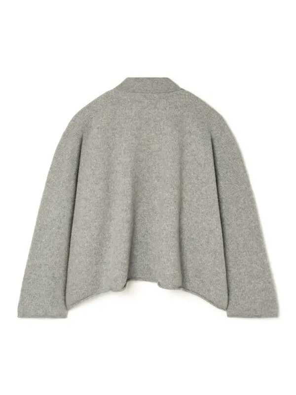 Alanui Ribbed Polo Neck Top With Rolled Hem