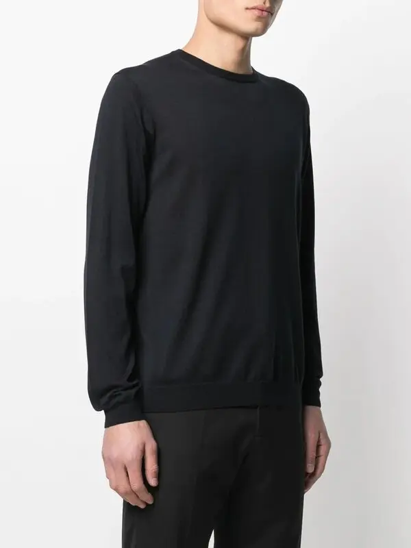 Giorgio Armani Crew Neck Sweatshirt - Black