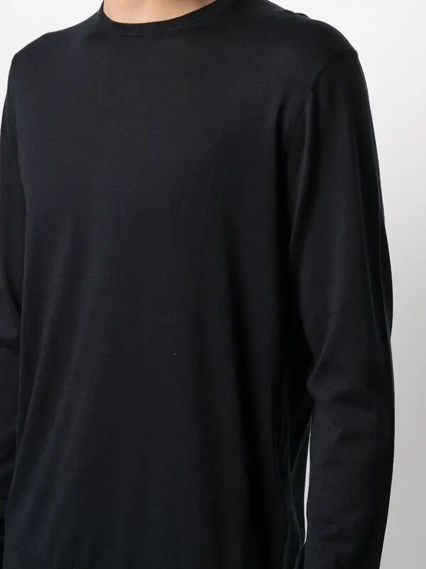 Giorgio Armani Crew Neck Sweatshirt - Black