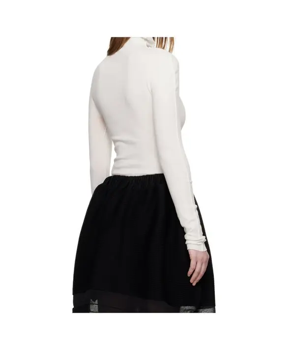 Issey Miyake High Neck Long Sleeve Knitwear