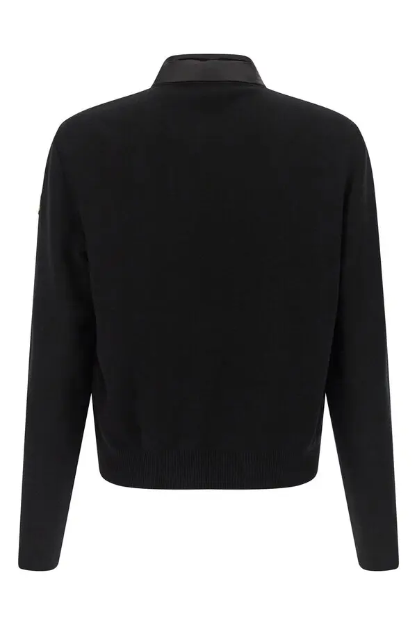 Moncler Zip-up Padded Cardigan - Black