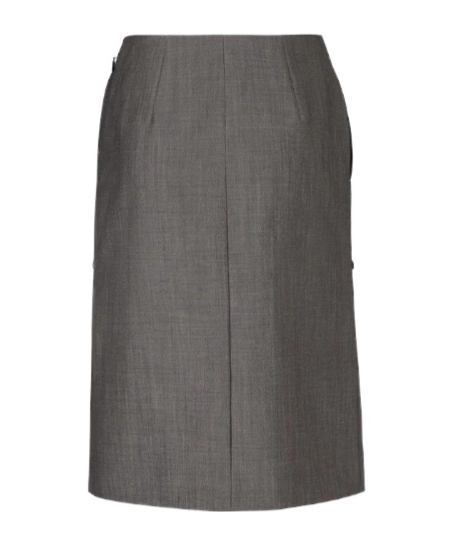 Fendi Mohair Midi Skirt With Side Slits