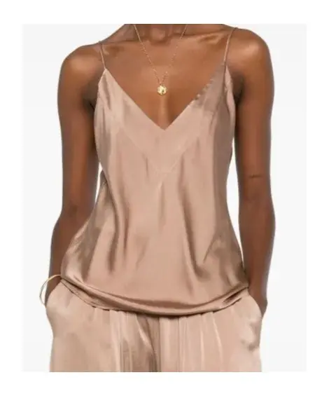 FORTE_FORTE V-neck Tank Top - Nude