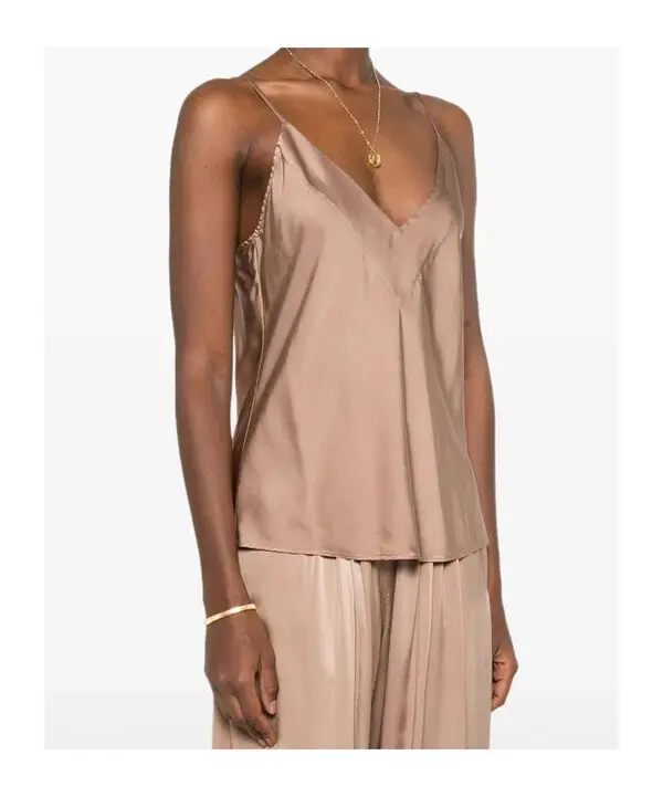 FORTE_FORTE V-neck Tank Top - Nude