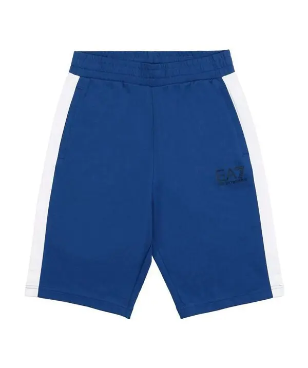 EA7 Elastic Waist Side Stripe Shorts