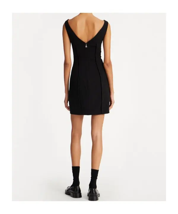 ROTATE BY BIRGER CHRISTENSEN Rose-buttoned Mini Dress