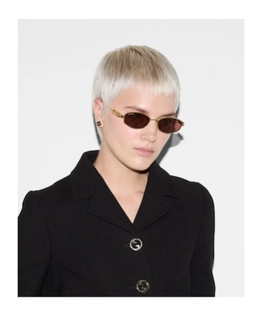 Gucci Oval Frame Sunglasses