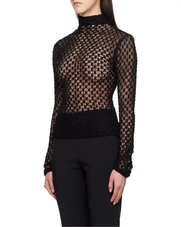 RÓHE Long-sleeved High Neck Top