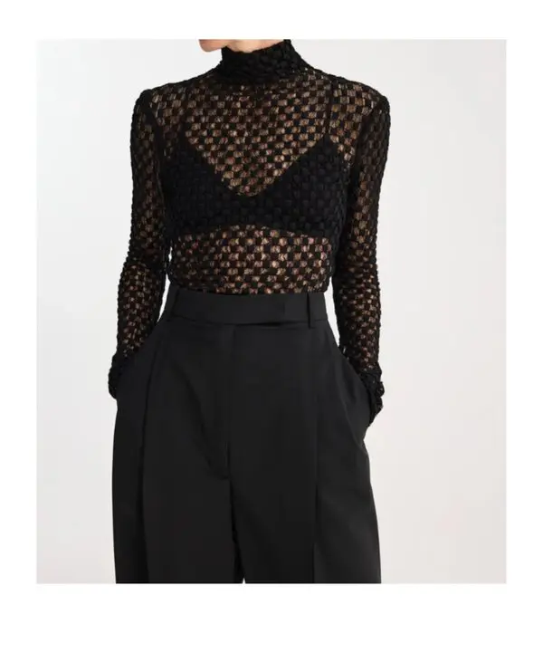RÓHE Long-sleeved High Neck Top