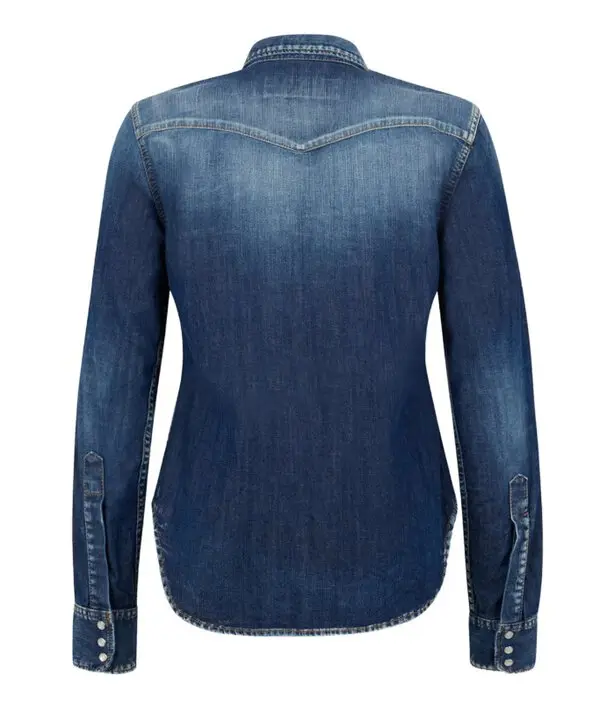 Dsquared2 Long Sleeve Denim Shirt - Blue