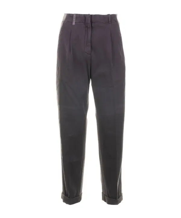 Peserico Pleated Straight Leg Trousers - Black