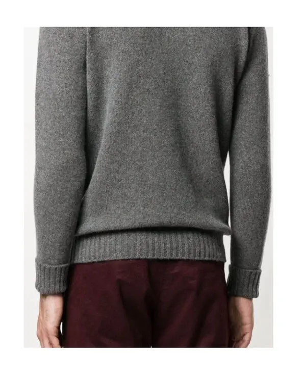 DRUMOHR Crew Neck Knit Pullover - Gray