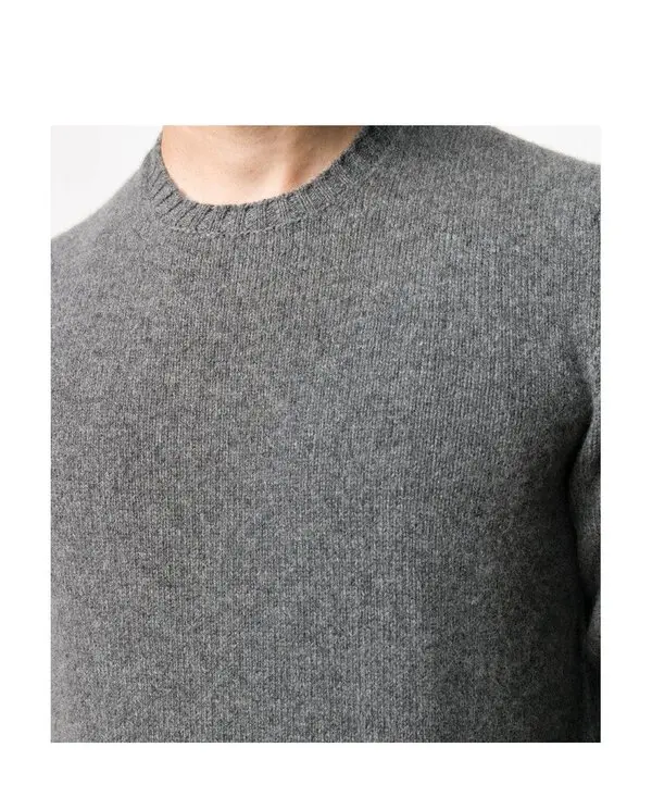 DRUMOHR Crew Neck Knit Pullover - Gray