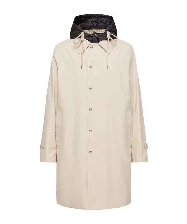 Moncler Kervoyal Hooded Long Down Parka Jacket - Beige