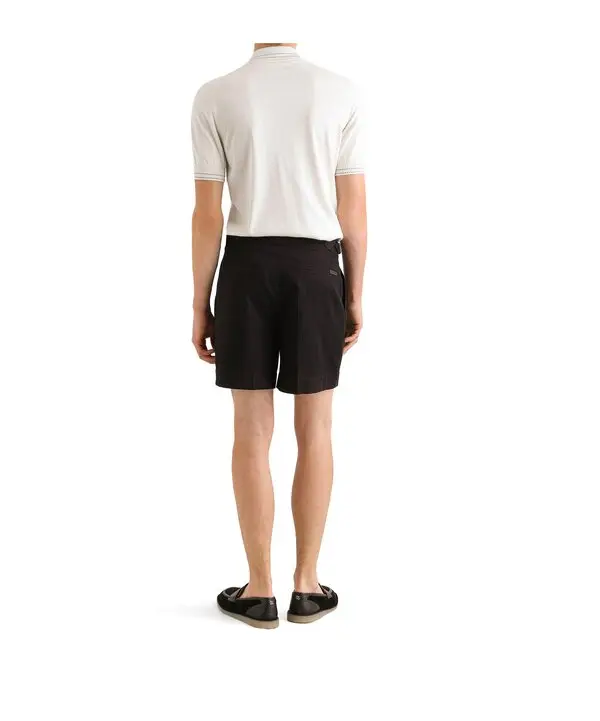 Dolce & Gabbana Dolce Gabbana Silk Short-sleeve Polo Shirt - White