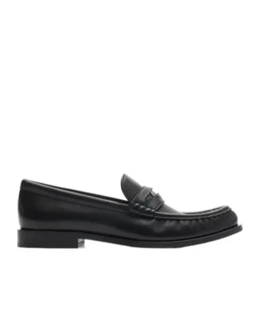 Burberry Cadet Gathered Slip-on Loafers - Black