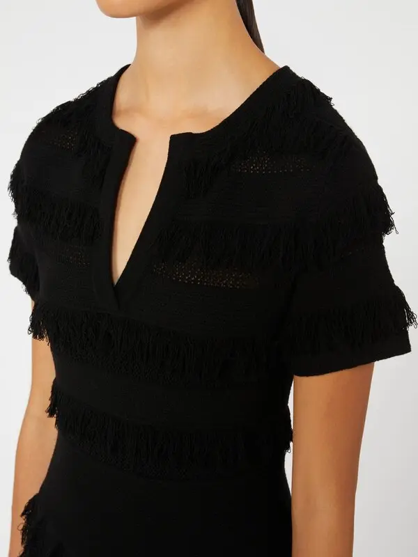 Max Mara Grazia Knit Dress With Tassels