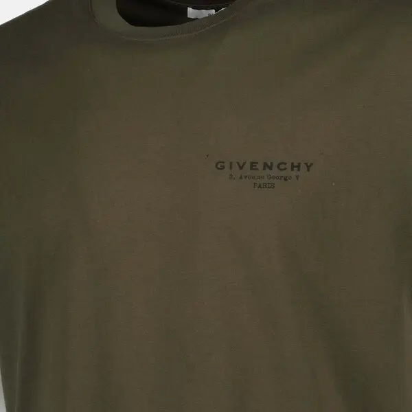 Givenchy Logo Embroidered Crewneck T-shirt - Khaki