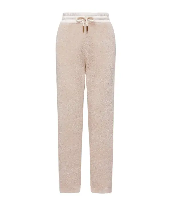 Moncler Teddy Track Pants - White