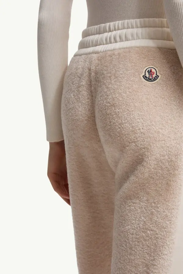 Moncler Teddy Track Pants - White