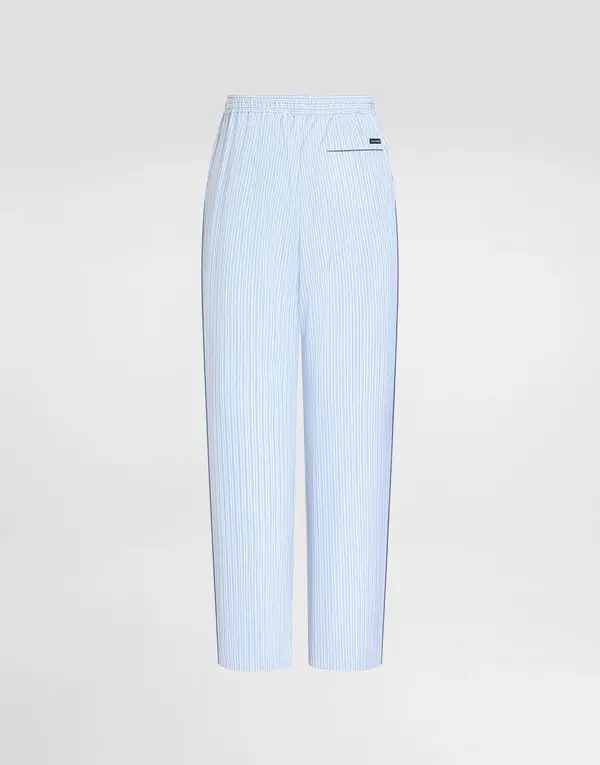 Dolce & Gabbana Striped Drawstring Trousers - Blue