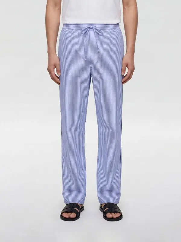 Dolce & Gabbana Striped Drawstring Trousers - Blue