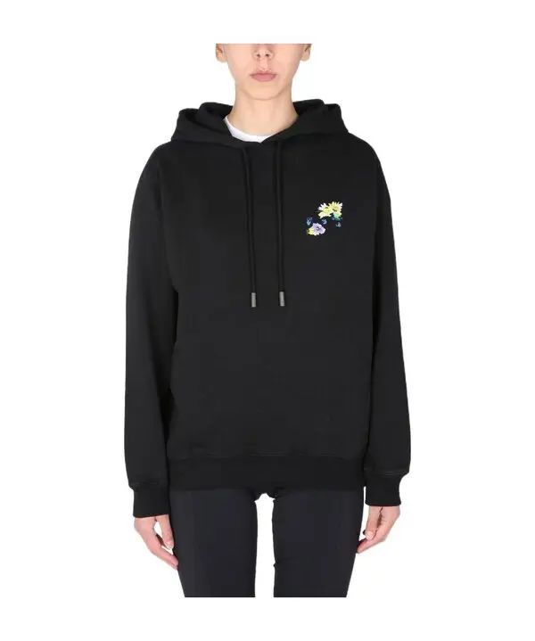 Off-White Checked Arrows Floral Hoodie