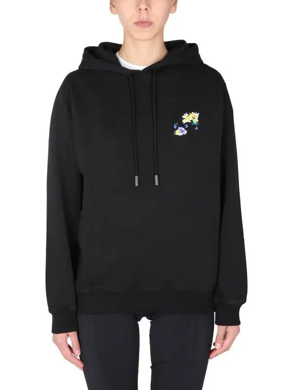 Off-White Checked Arrows Floral Hoodie