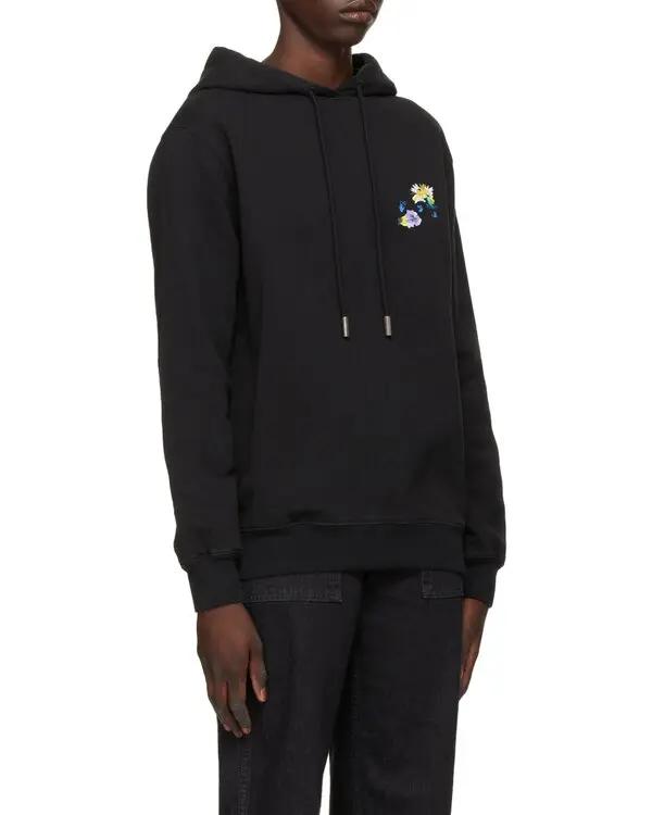 Off-White Checked Arrows Floral Hoodie
