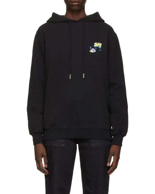 Off-White Checked Arrows Floral Hoodie