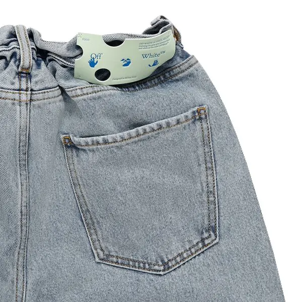 Off-White Belted Slim-fit Jeans