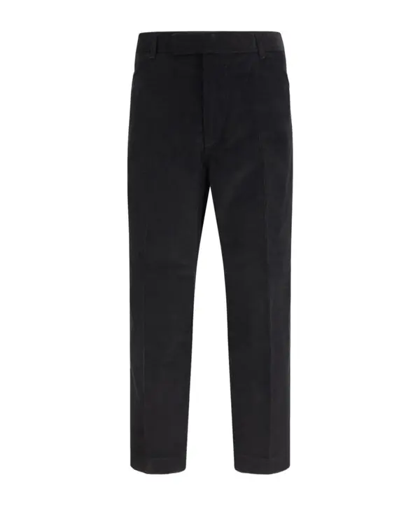 Thom Browne Corduroy Stripe Detail Chino Trousers - Black