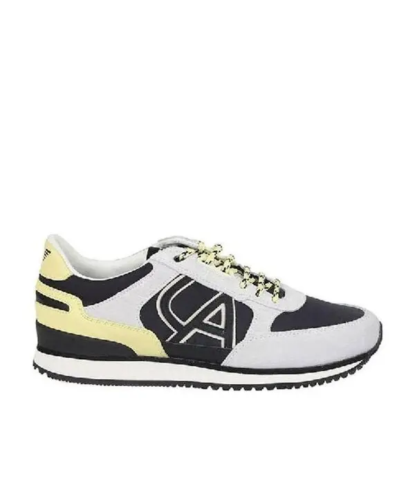 Emporio Armani Logo Detail Lace-up Sneakers - White